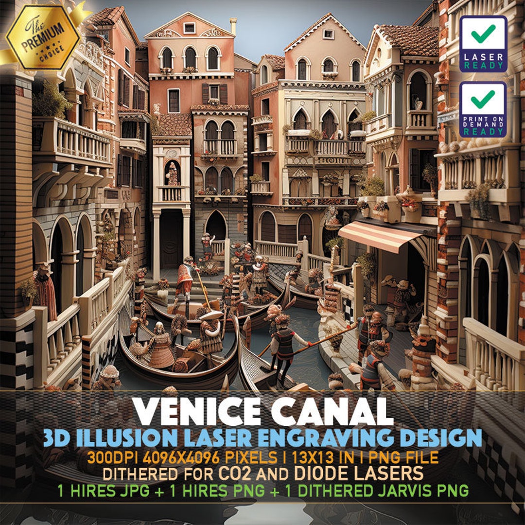 Laser Engraving File | 3D Illusion PNG | Lightburn File | PNG Engraving | Glowforge | Xtool ...