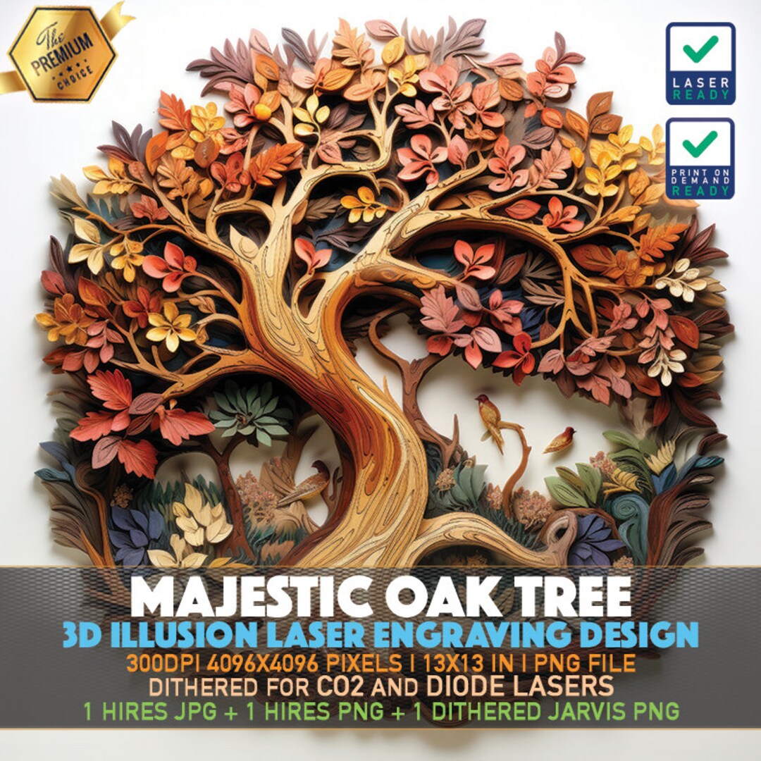 Laser Engraving File | 3D Illusion PNG | Lightburn File | PNG Engraving ...