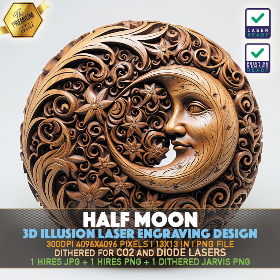 Laser Engraving File | 3D Illusion PNG | Lightburn File | PNG Engraving ...