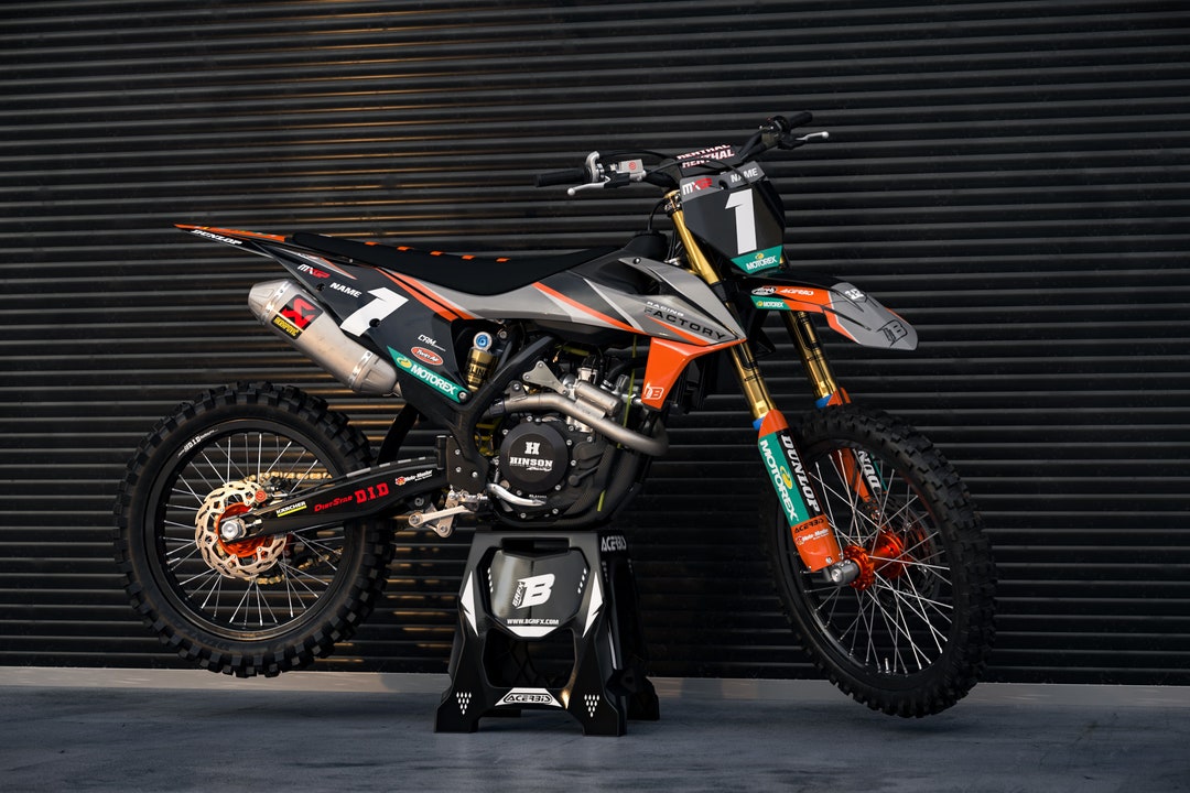 KTM SX-SXF 125-250-350-450 2019-2022 Full Graphics Kit With Riders Id ...