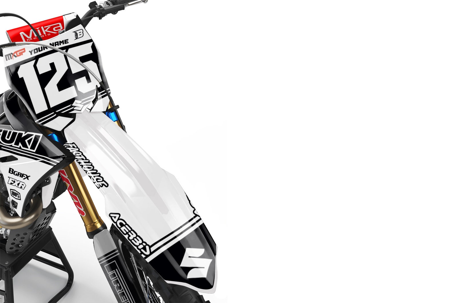 Suzuki Rmz 250-450 2018-2023 Full Graphics Kit With Riders Id. - Etsy