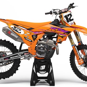 KTM SX-SXF 125-250-350-450 2023-2024 Full Graphics Kit With Riders Id ...