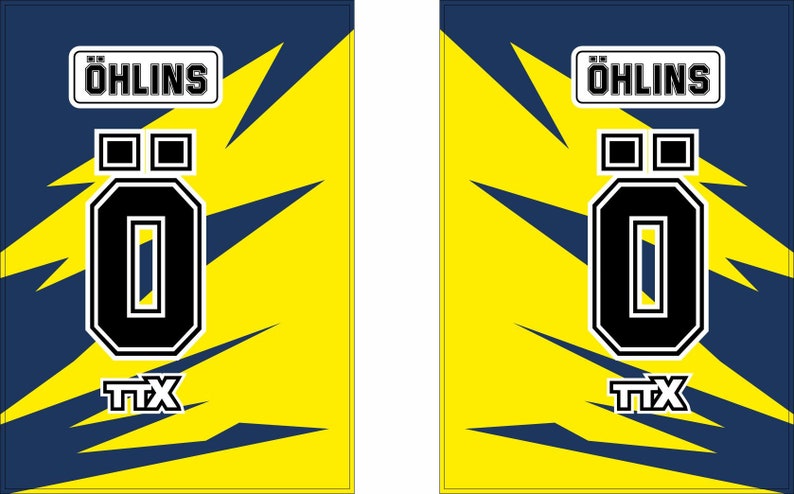 Ohlins Suspension Motocross / Dirt Bike Fork Wraps Full Stickers ...