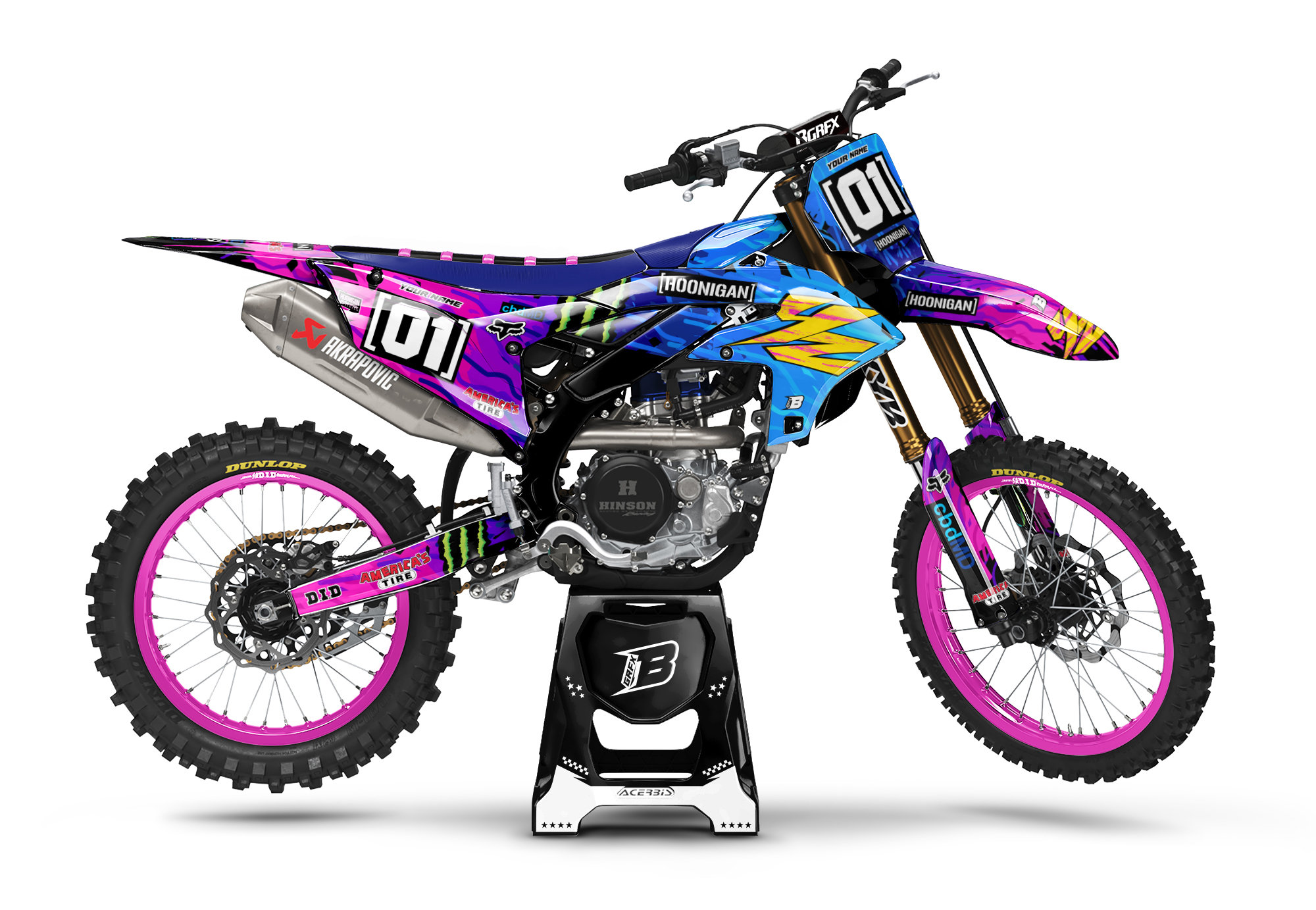 Yamaha Yzf 250-450 2023-2024 Full Graphics Kit With Riders Id. - Etsy