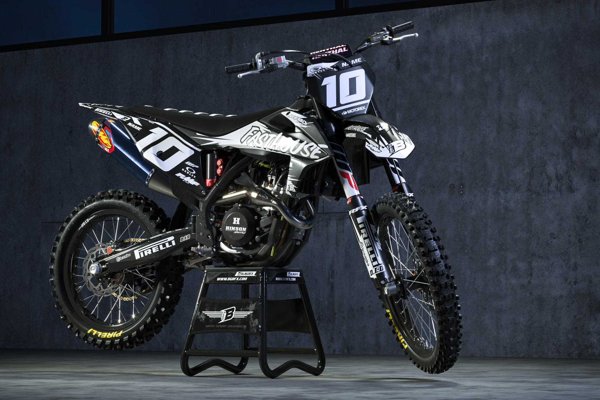 KTM SX-SXF 125-250-350-450 2019-2022 Full Graphics Kit With Riders Id ...