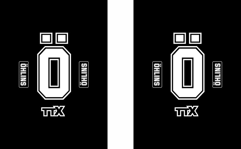 Ohlins Suspension Motocross / Dirt Bike Fork Wraps Full Stickers ...