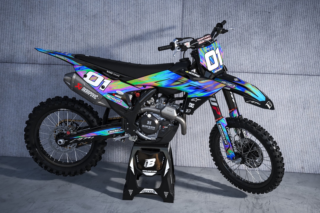 KTM SX-SXF 125-250-350-450 2023-2024 Full Graphics Kit With Riders Id ...