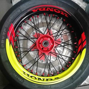 Supermoto Wheel Wraps Stickers Kit Front and Rear Wheels - Etsy