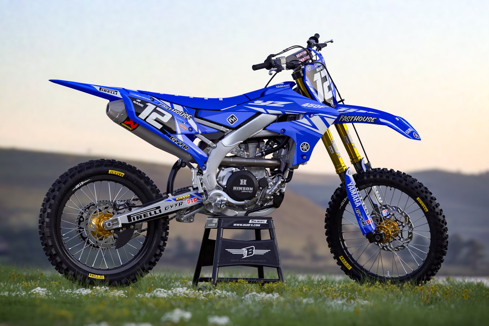 YAMAHA YZF 250-450 2018-2022 Full Graphics Kit With Riders Id. - Etsy