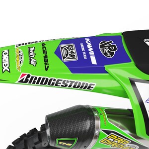 KAWASAKI KXF 250-450 2019-2023 Retro Full Graphics Kit With Riders Id ...