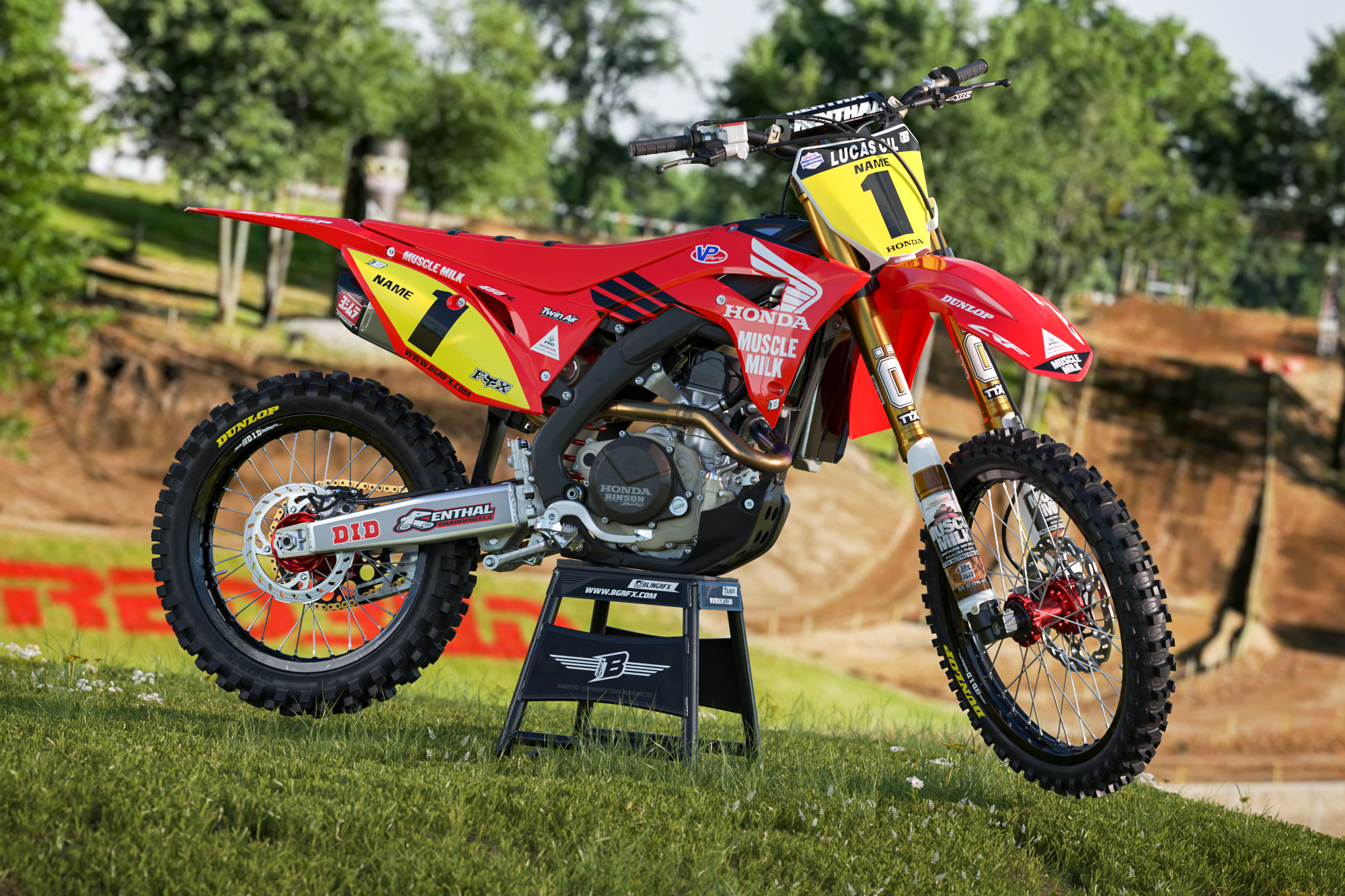 Honda Crf 250-450 2017-2021 Full Graphics Kit With Riders Id. - Etsy