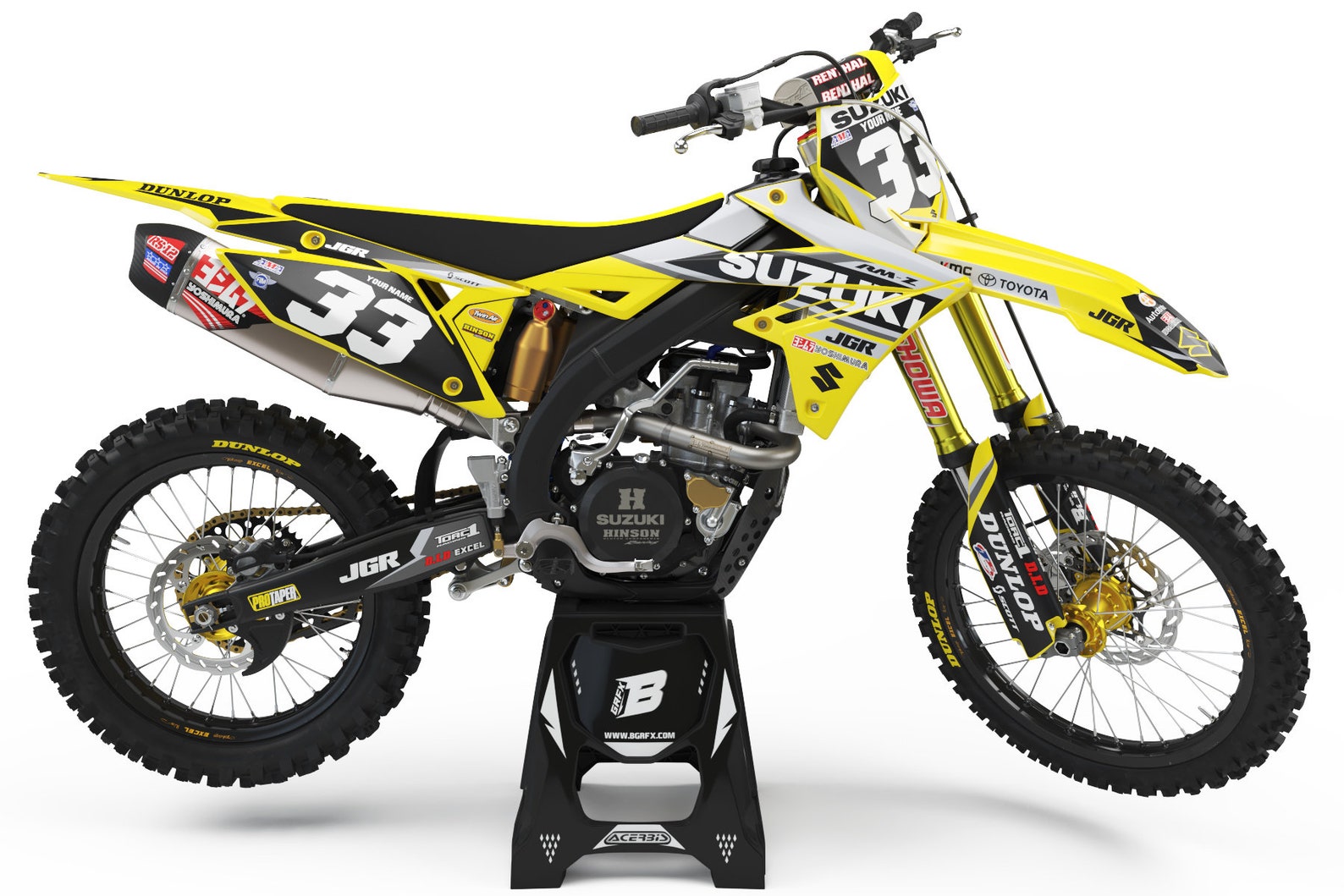 Suzuki Rmz 250-450 2018-2023 Full Graphics Kit With Riders Id. - Etsy