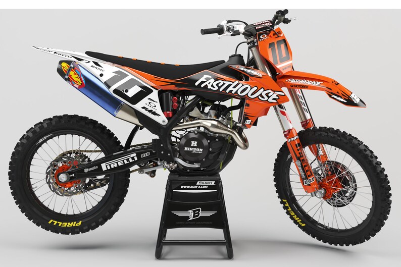 KTM SX-SXF 125-250-350-450 2019-2022 Full Graphics Kit With Riders Id ...