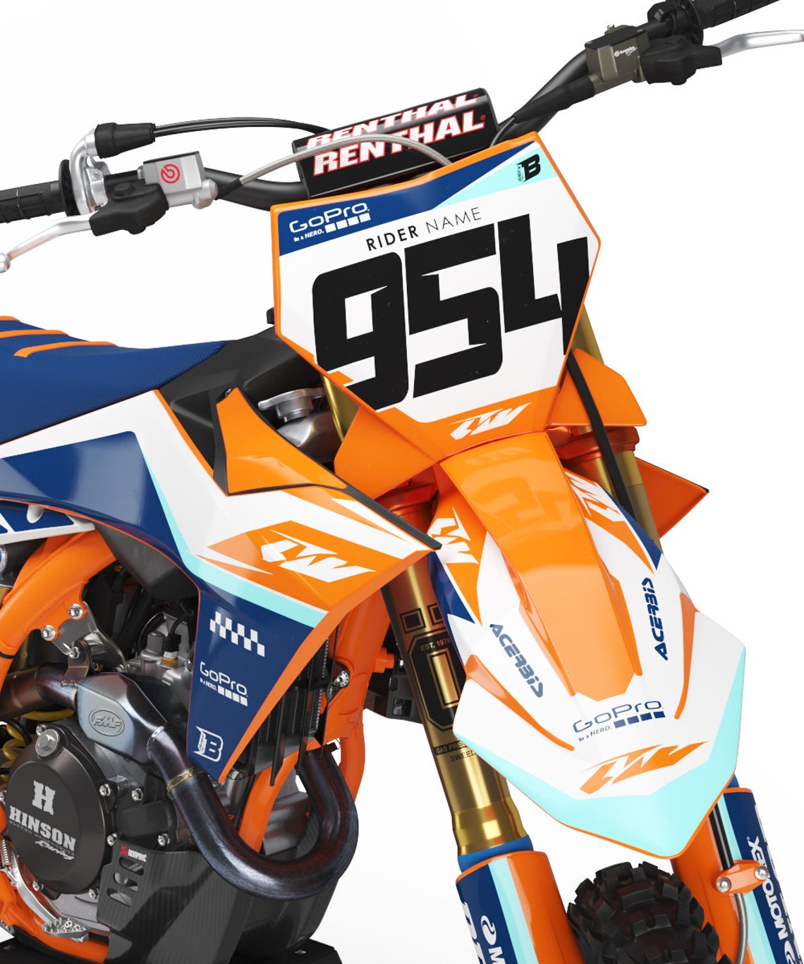 KTM SX-SXF 125-250-350-450 2023-2024 Full Graphics Kit With Riders Id ...