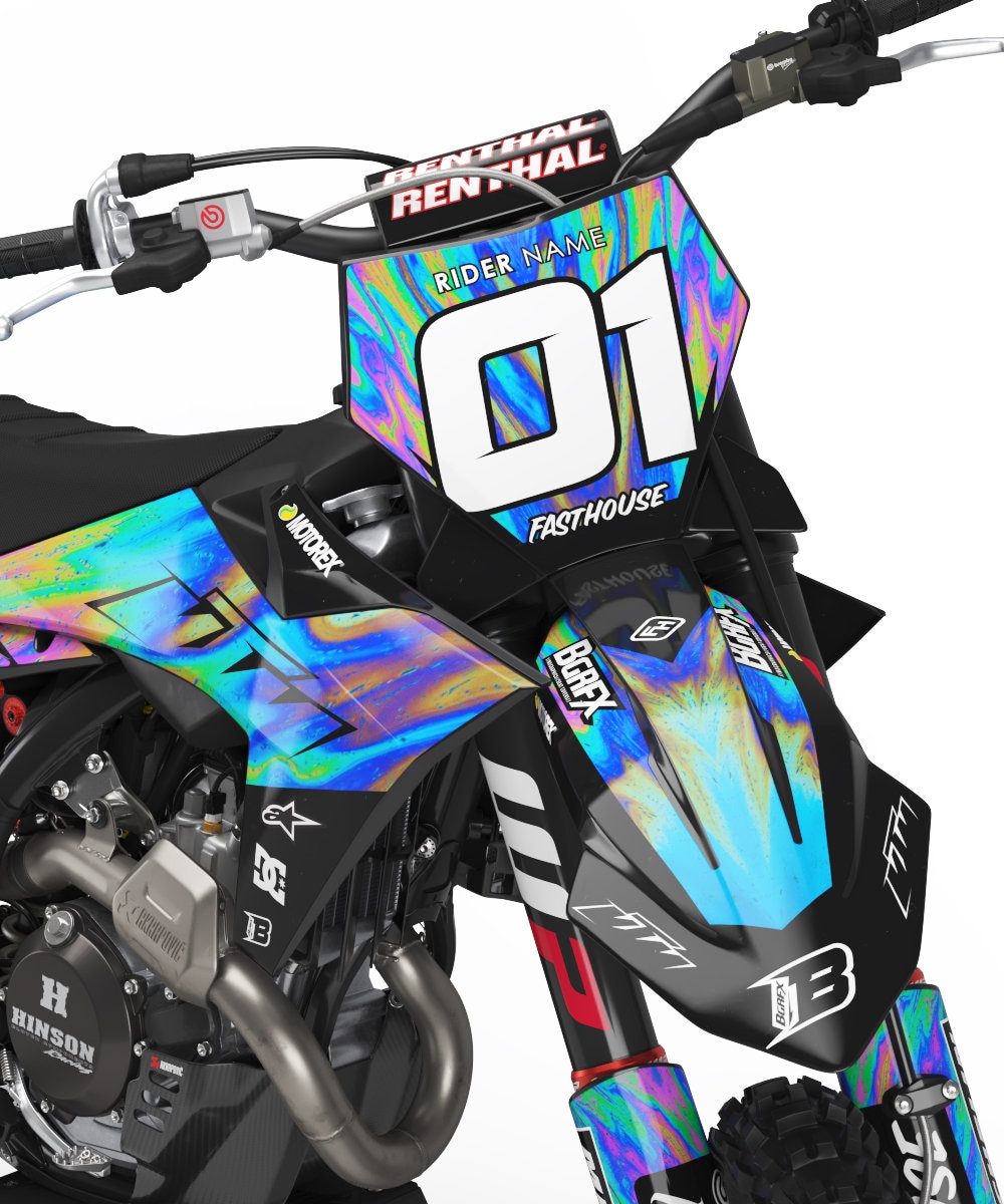 KTM SX-SXF 125-250-350-450 2023-2024 Full Graphics Kit With Riders Id ...
