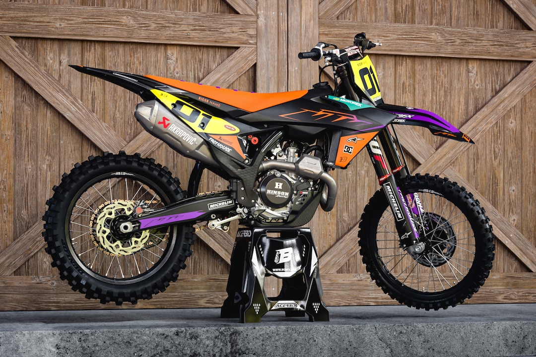 KTM SX-SXF 125-250-350-450 2023-2024 Full Graphics Kit With Riders Id ...