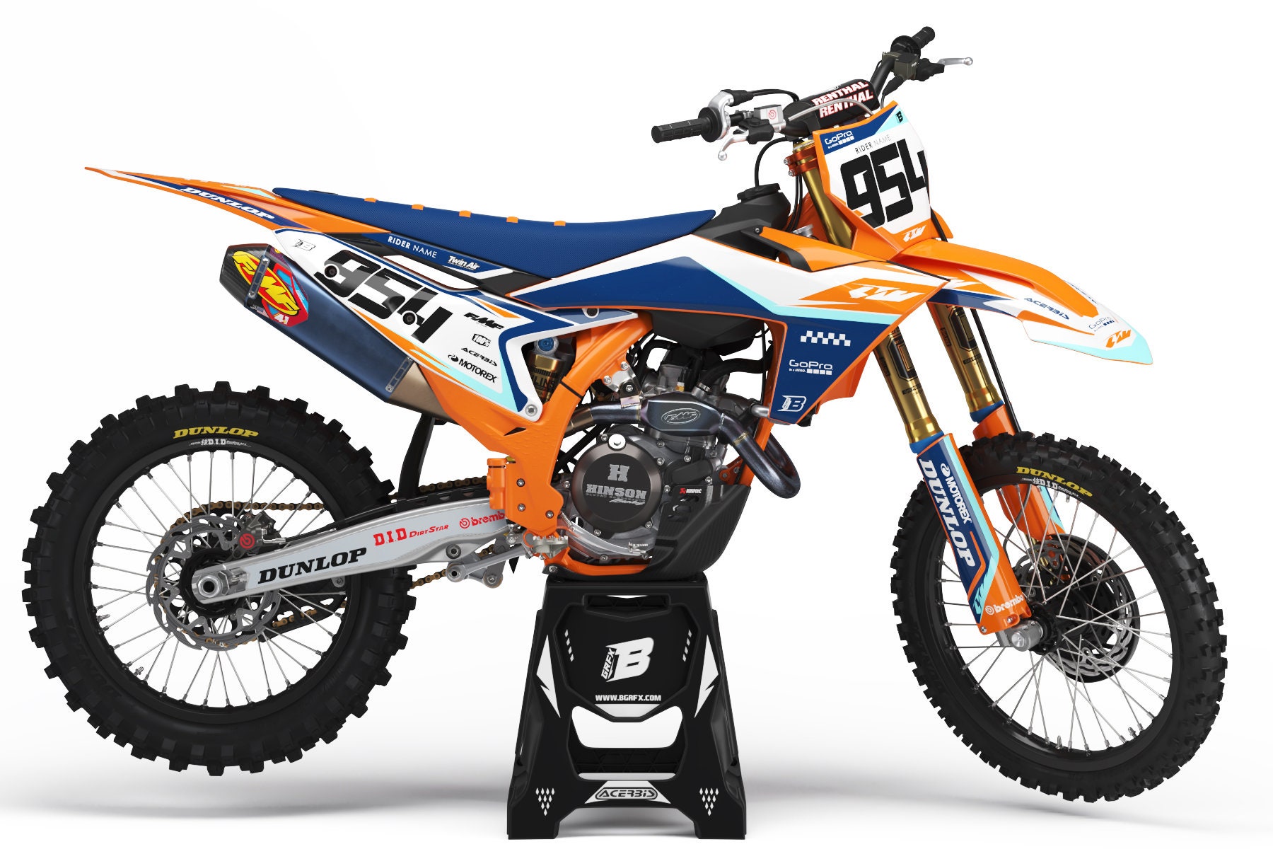 KTM SX-SXF 125-250-350-450 2023-2024 Full Graphics Kit With - Etsy