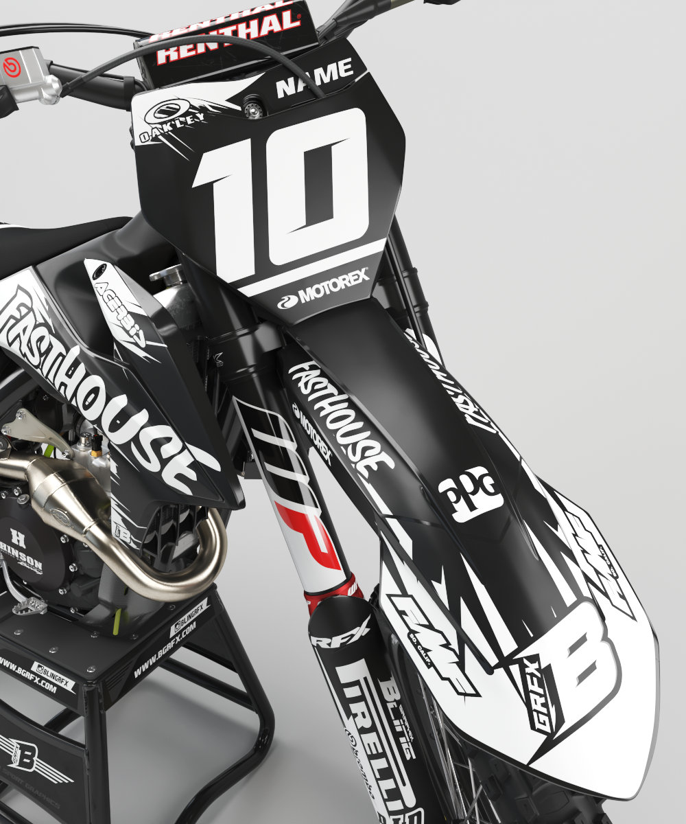 KTM SX-SXF 125-250-350-450 2019-2022 Full Graphics Kit With Riders Id ...