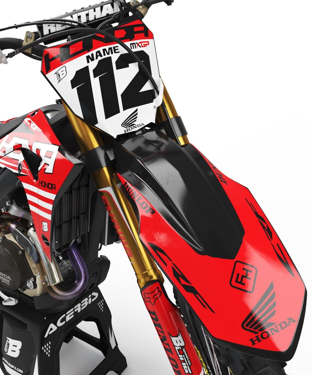 Honda Crf 250-450 2017-2021 Full Graphics Kit With Riders Id. - Etsy