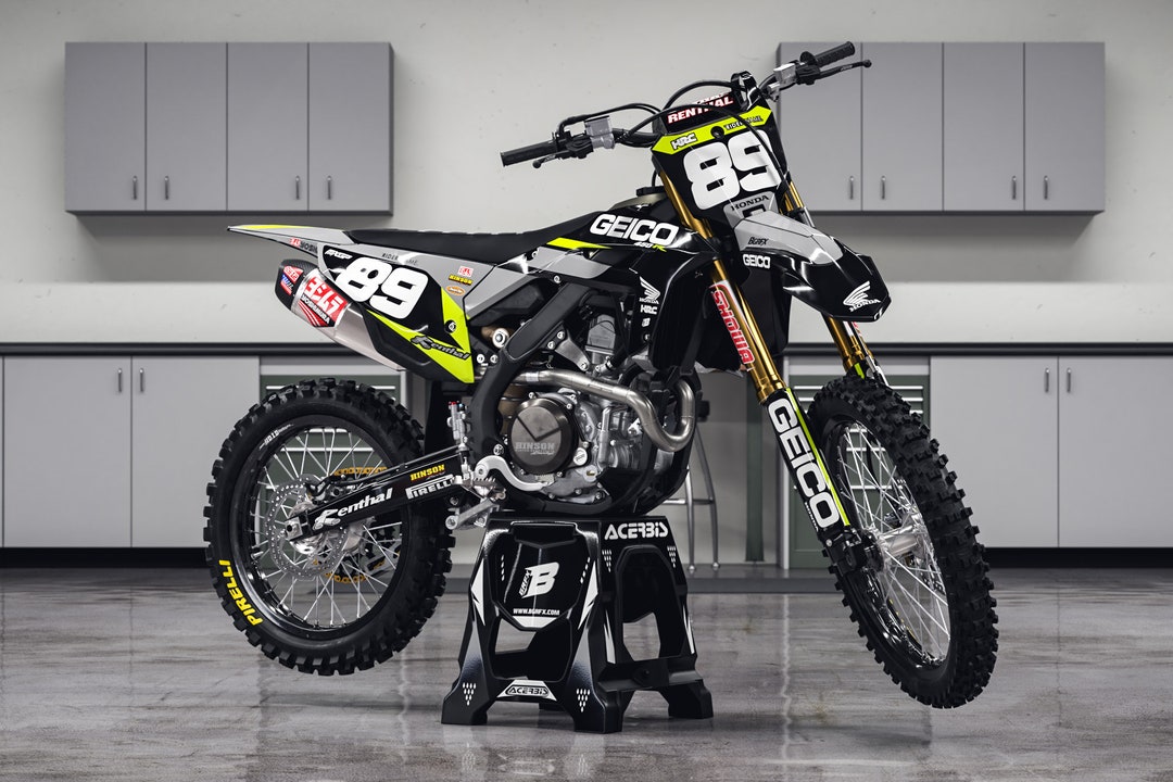 Honda Crf 250-450 2021-2023 Full Graphics Kit With Riders Id. - Etsy