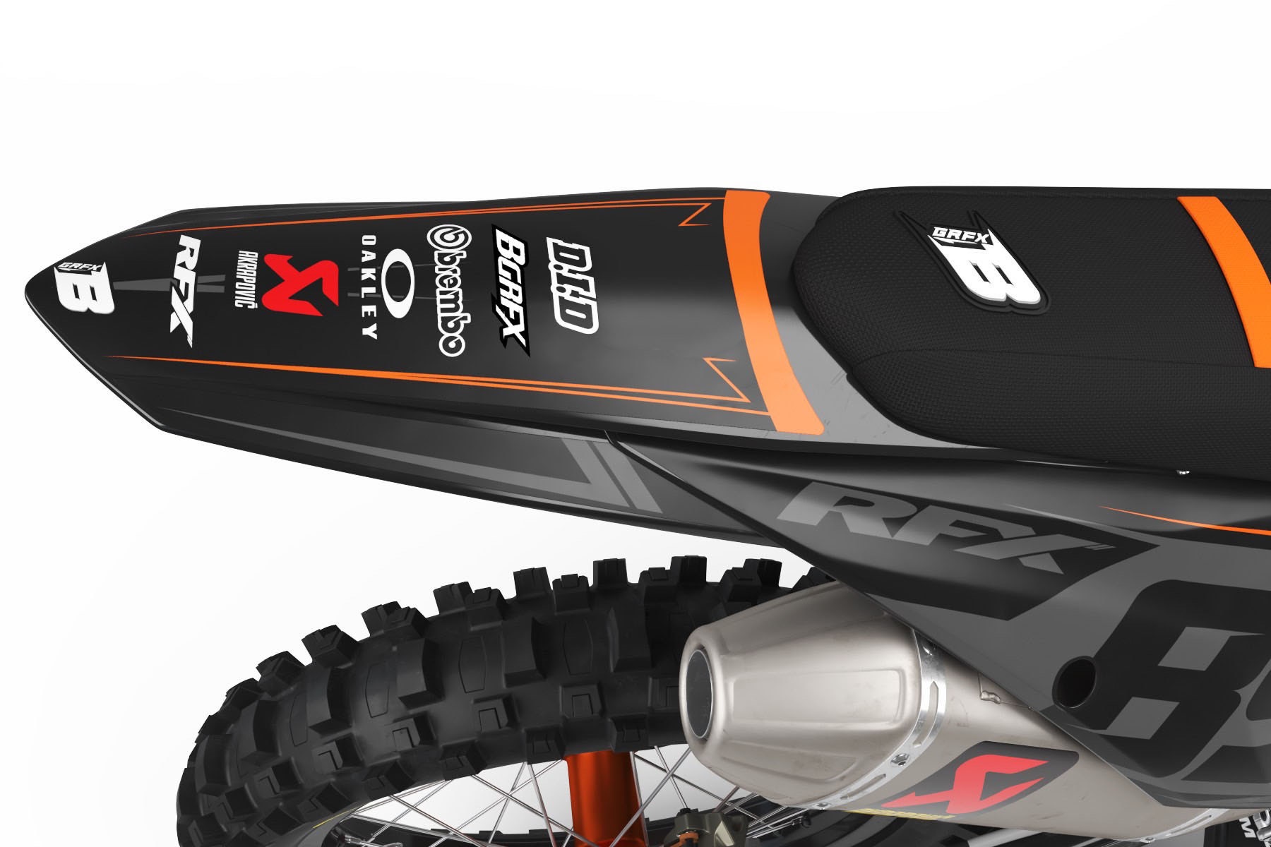 KTM SX-SXF 125-250-350-450 2019-2022 Full Graphics Kit With Riders Id ...