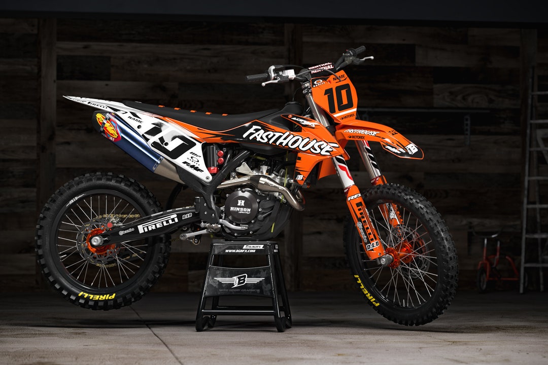 KTM SX-SXF 125-250-350-450 2019-2022 Full Graphics Kit With Riders Id ...