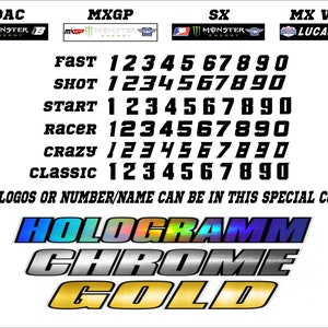 KTM SX-SXF 125-250-350-450 2023-2024 Full Graphics Kit With Riders Id ...