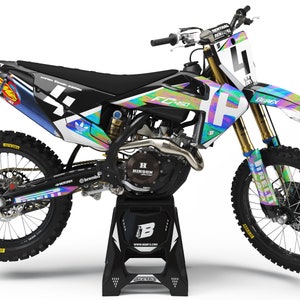Husqvarna Fc-tc Fe-te 125-450 2019-2022 Full Graphics Kit With Riders ...