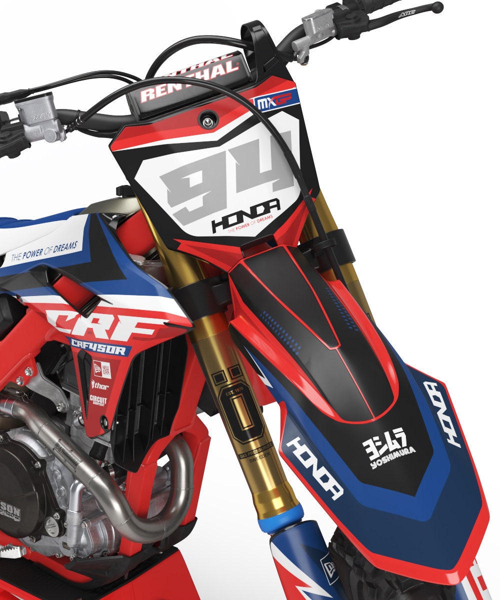 Honda Crf 250-450 2021-2023 Full Graphics Kit With Riders Id. - Etsy