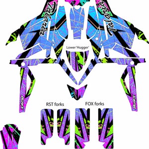 Talaria Sting R Mx Mx3 Mx4 Full Graphics / Stickers Kit With Riders Id ...