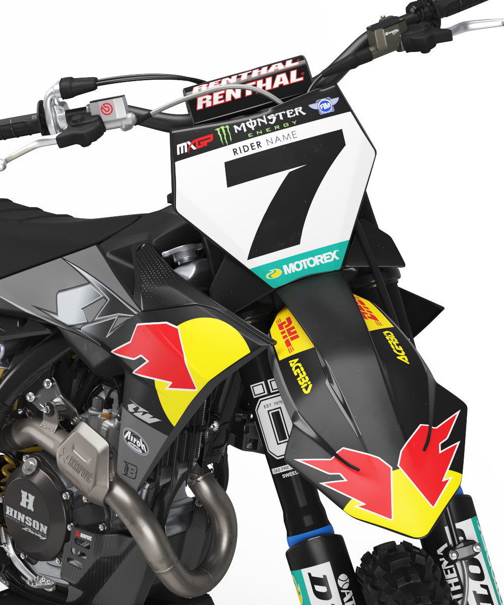 KTM SX-SXF 125-250-350-450 2023-2024 Full Graphics Kit With Riders Id ...