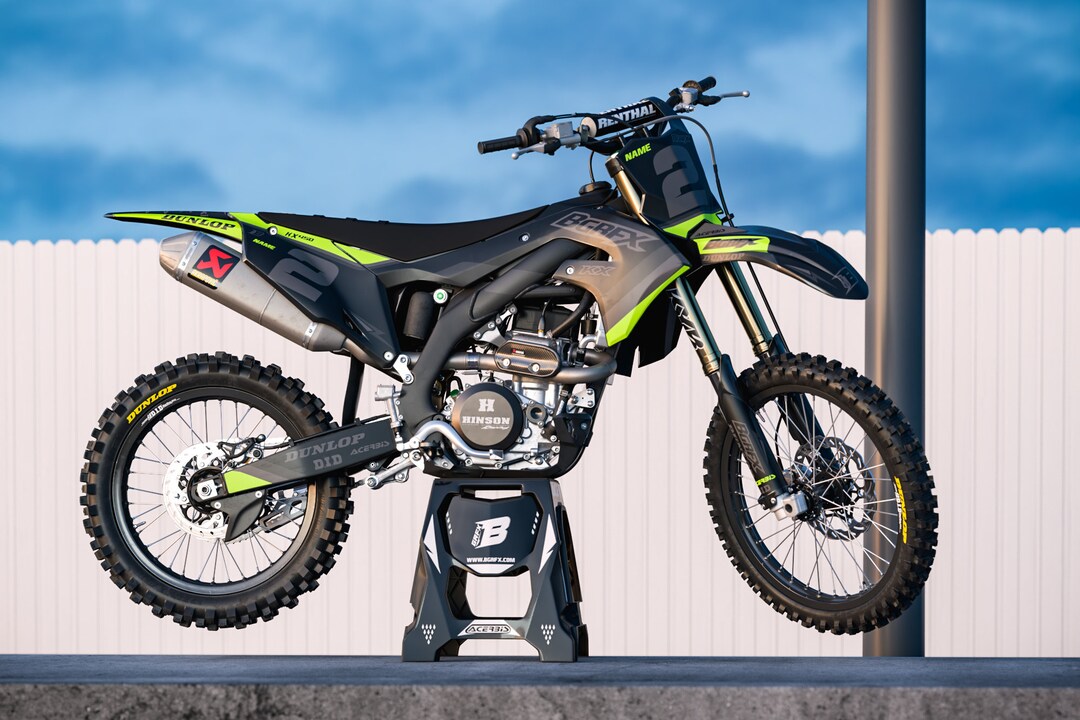 KAWASAKI KXF 250-450 2019-2023 Full Graphics Kit With Riders Id. - Etsy