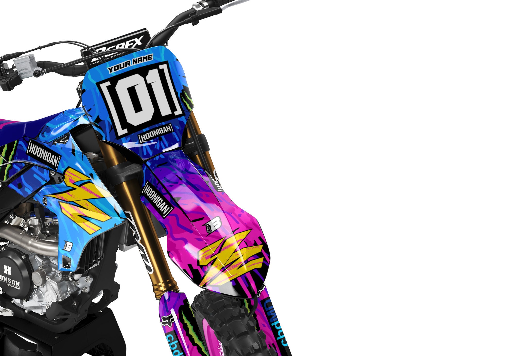 Yamaha Yzf 250-450 2023-2024 Full Graphics Kit With Riders Id. - Etsy