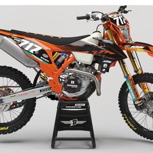 KTM EXC-EXC-F 125-250-350-450 2020-2023 Full Graphics Kit With Riders ...