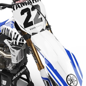 YAMAHA YZF 250-450 2018-2022 Full Graphics Kit With Riders Id. - Etsy