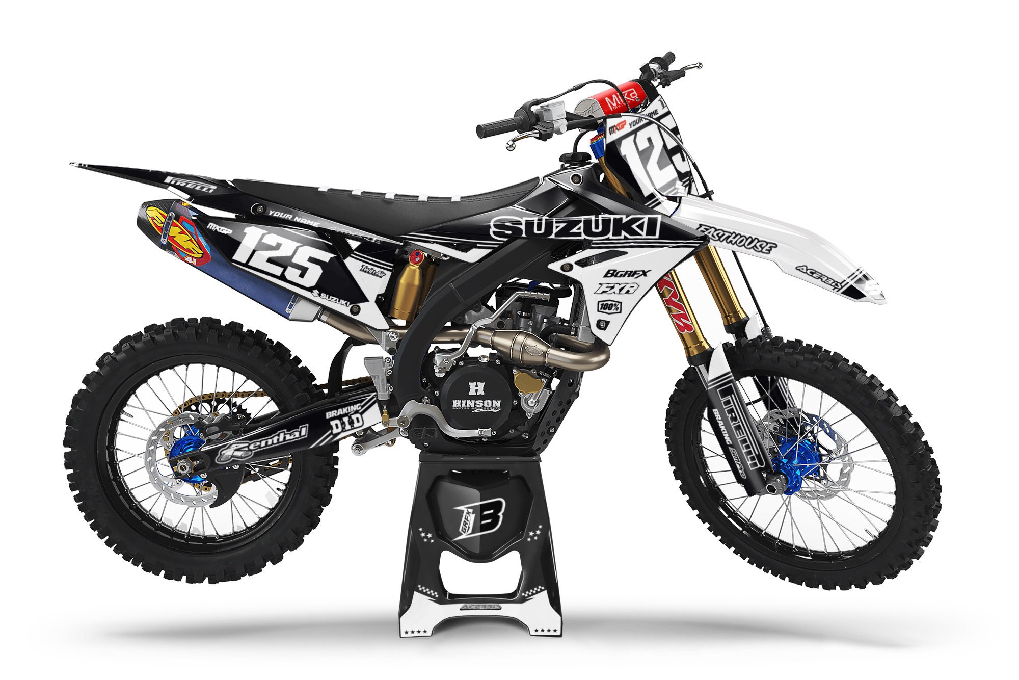 Suzuki Rmz 250-450 2018-2023 Full Graphics Kit With Riders Id. - Etsy