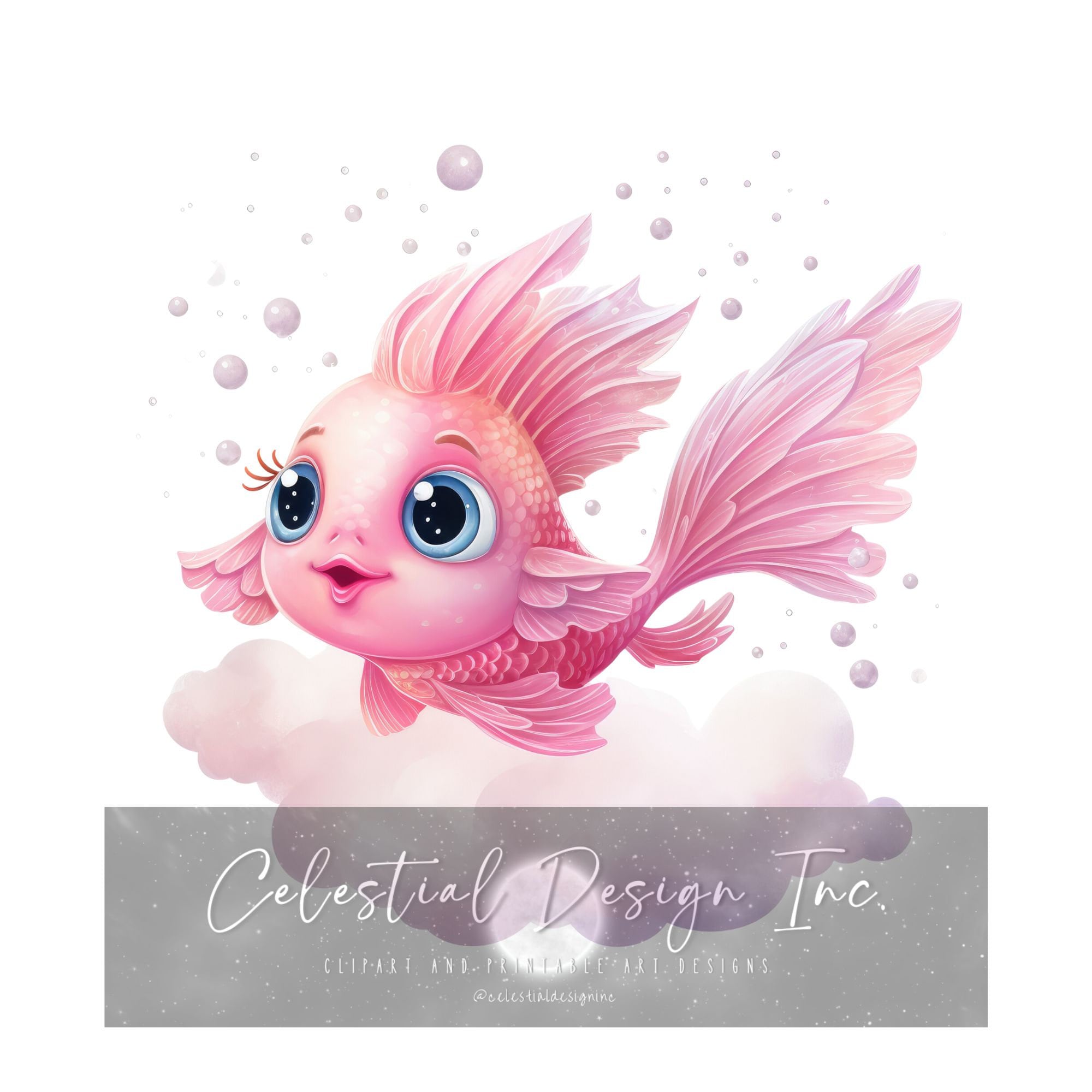 Cute Pink Animals PNG Clipart Bundle Full License 21 Designs Instant ...