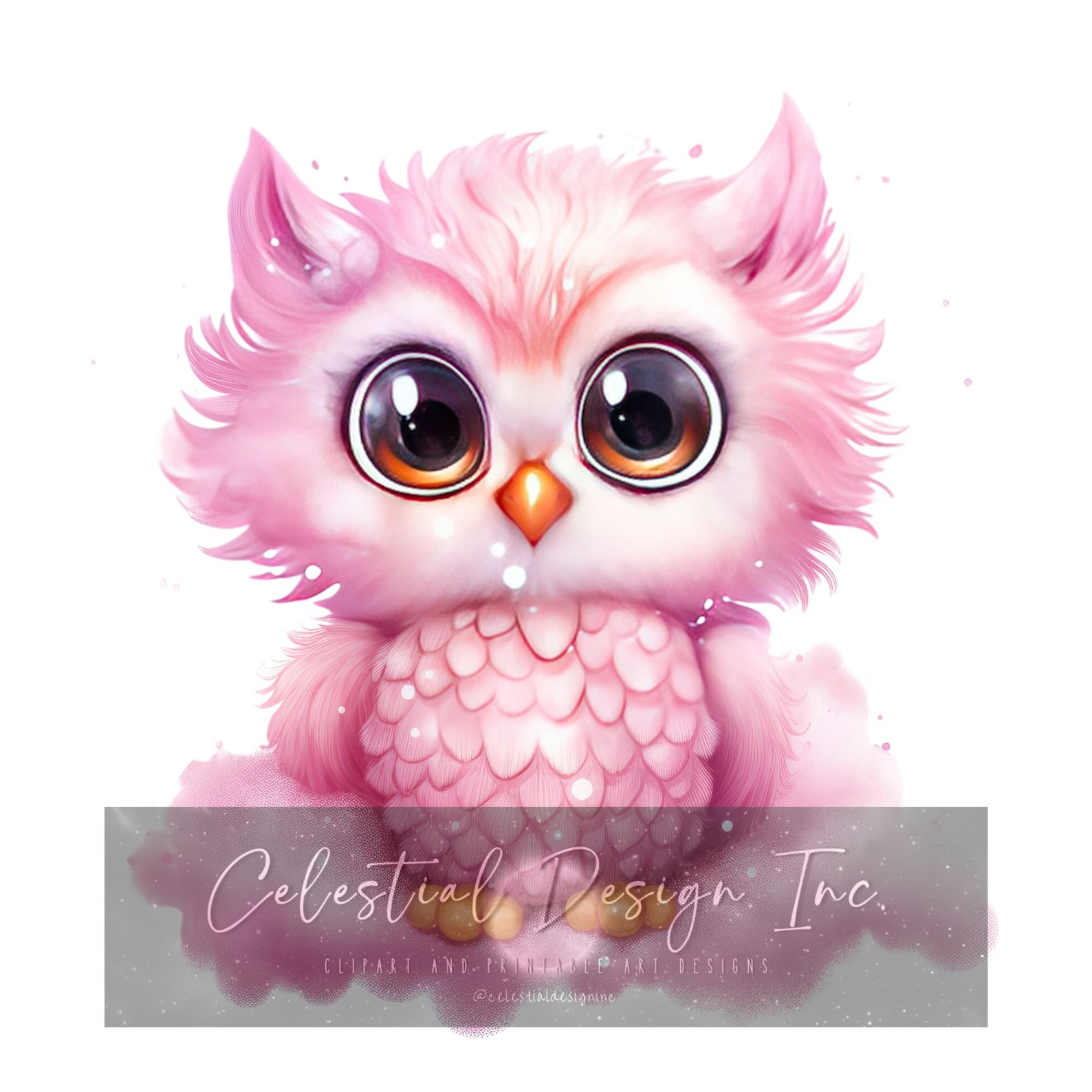 Cute Pink Animals PNG Clipart Bundle Full License 21 Designs Instant ...
