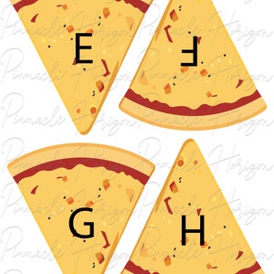 Pizza Letter Matching Activity - Etsy
