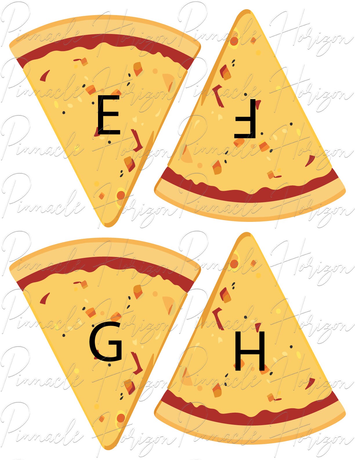 Pizza Letter Matching Activity - Etsy