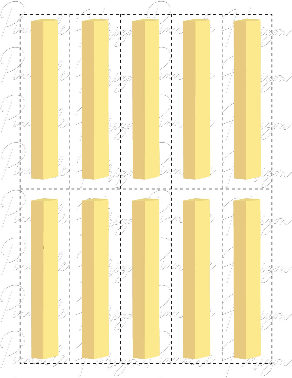 Fries Letter Matching Activity - Etsy