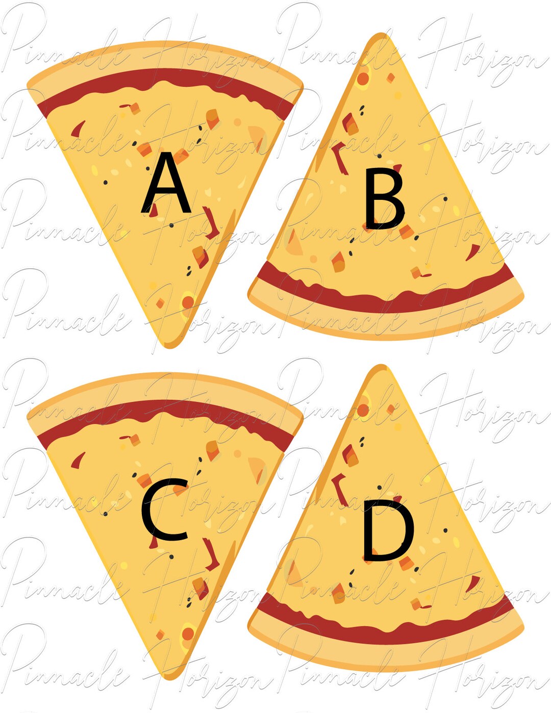 Pizza Letter Matching Activity - Etsy