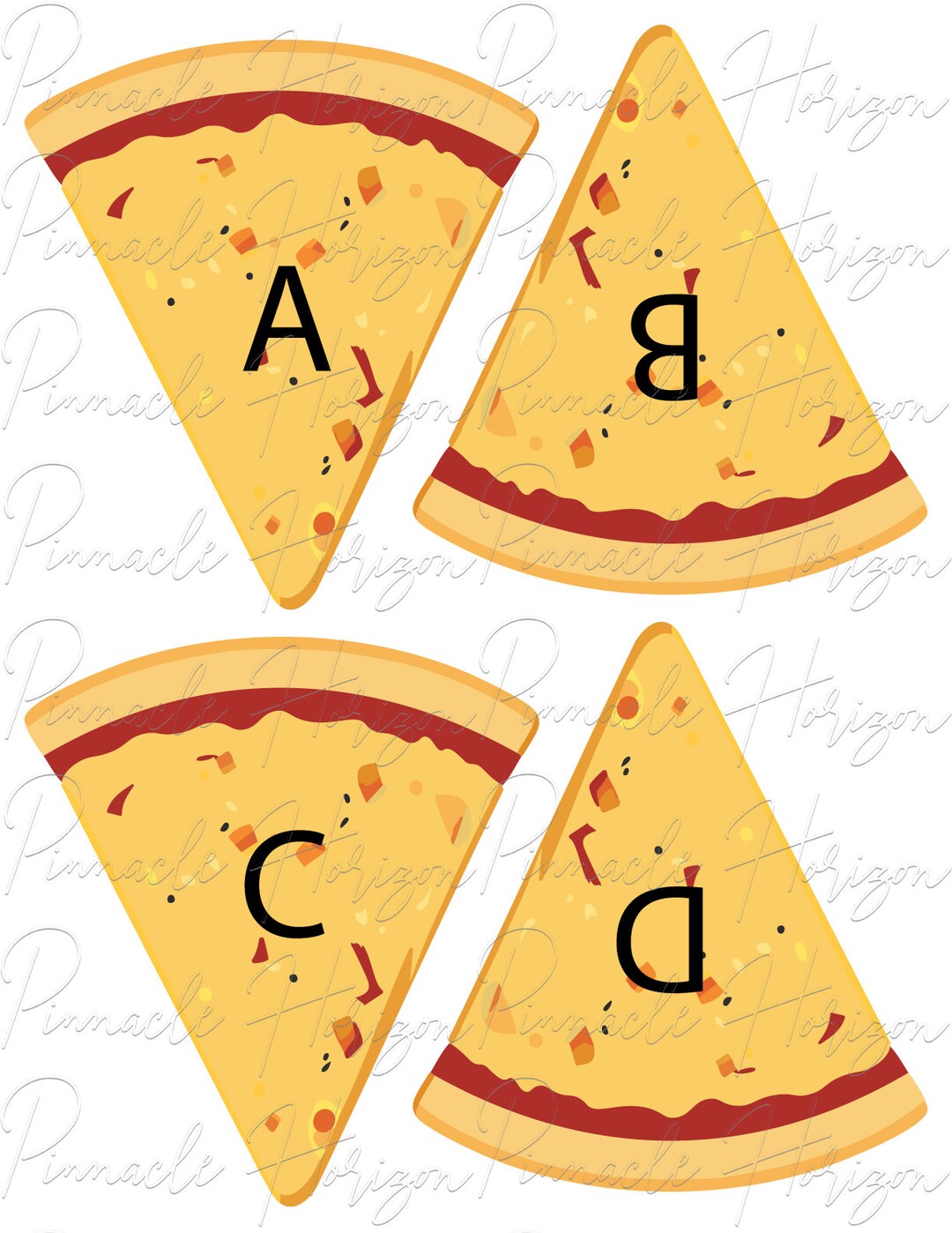 Pizza Letter Matching Activity - Etsy