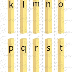 Fries Letter Matching Activity - Etsy