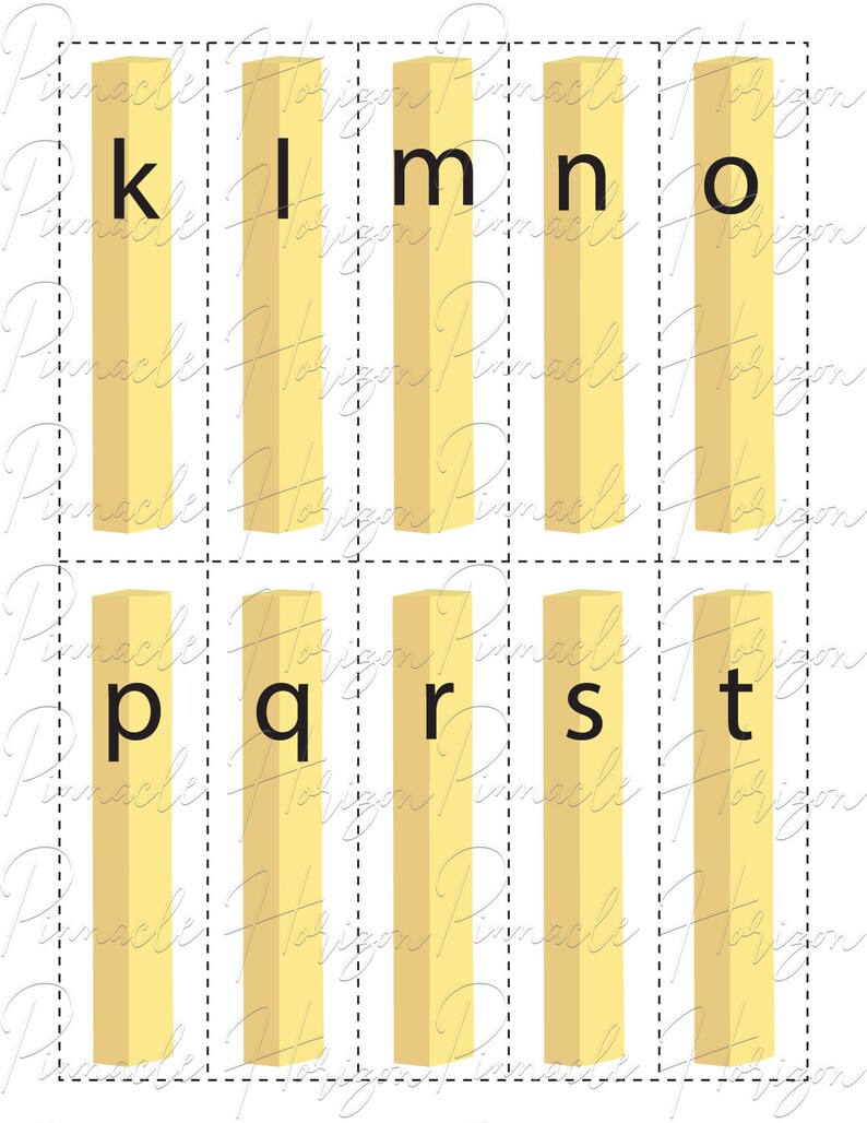 Fries Letter Matching Activity - Etsy