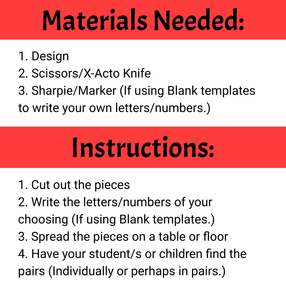 Fries Letter Matching Activity - Etsy