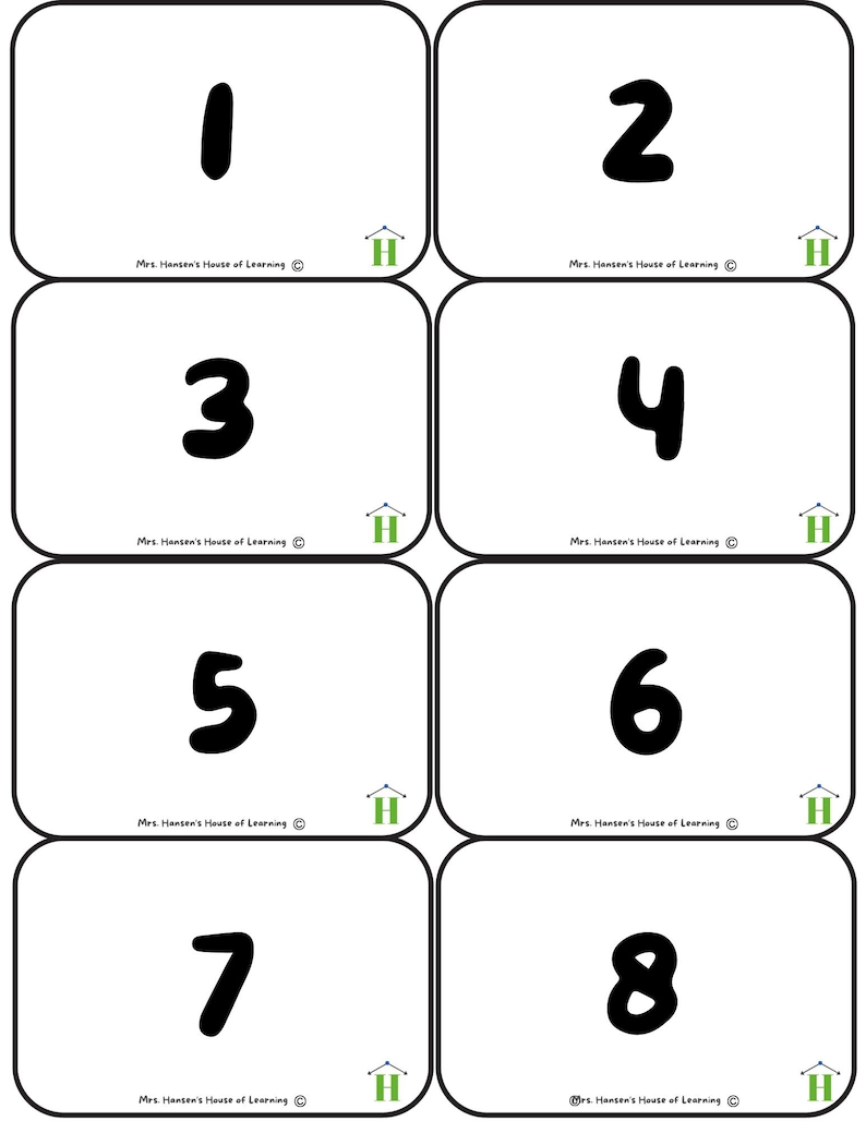 Tarjetas numéricas del 1 al 100 - Etsy México