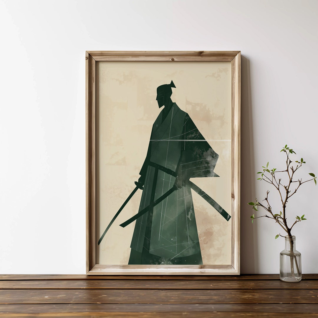 Wabi Sabi Wall Art Printable, Samurai Decor, Japandi Wall Art ...