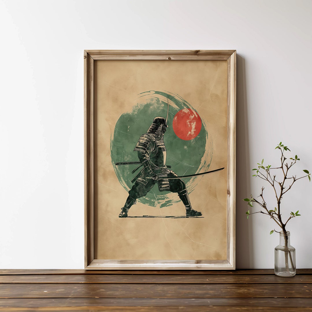 Wabi Sabi Wall Art Printable, Samurai Decor, Japandi Wall Art ...
