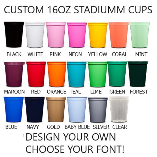Plastic Stadium Cups - Etsy